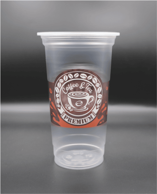 สกรีนแก้วพลาสติก แก้วใส โลโก้ แฟรนไชส์ 1-5 สี ขั้นต่ำ 30 ลัง - YYE